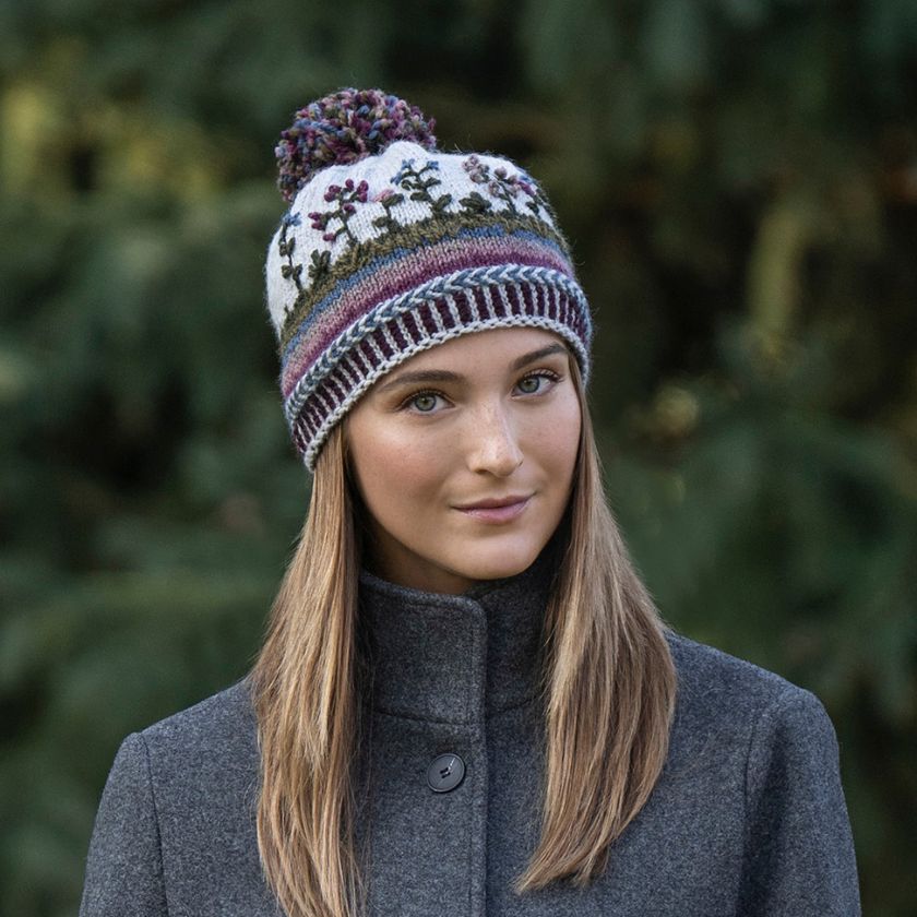 Flora Adora Hat Kit | Woolstok Worsted Colorwork Hat – The Dizzy Knitter