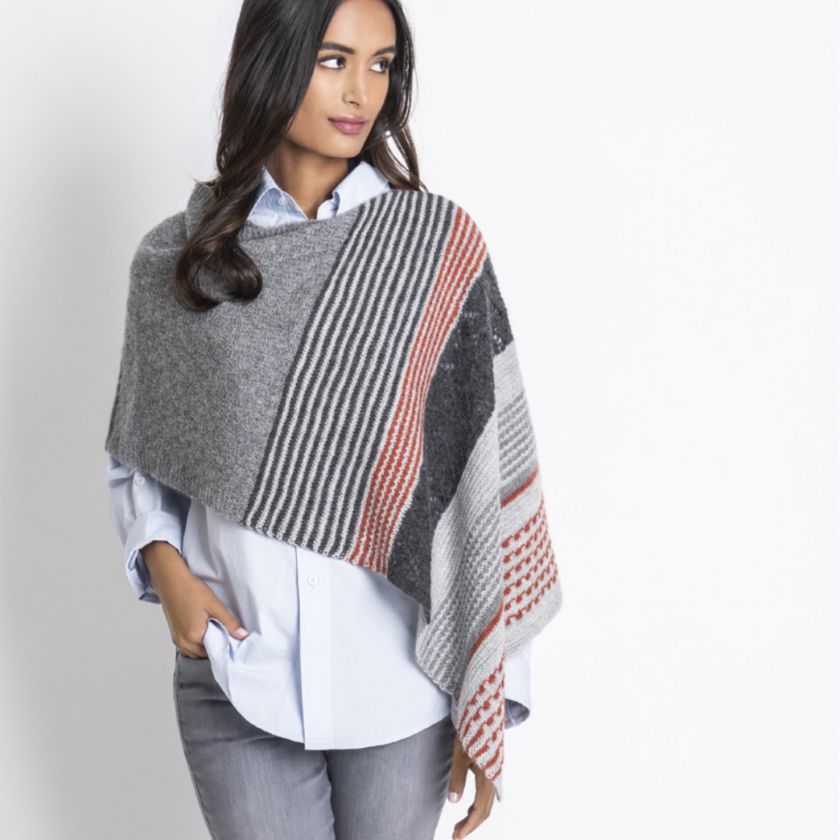 Persimmon Wrap - The Dizzy Knitter