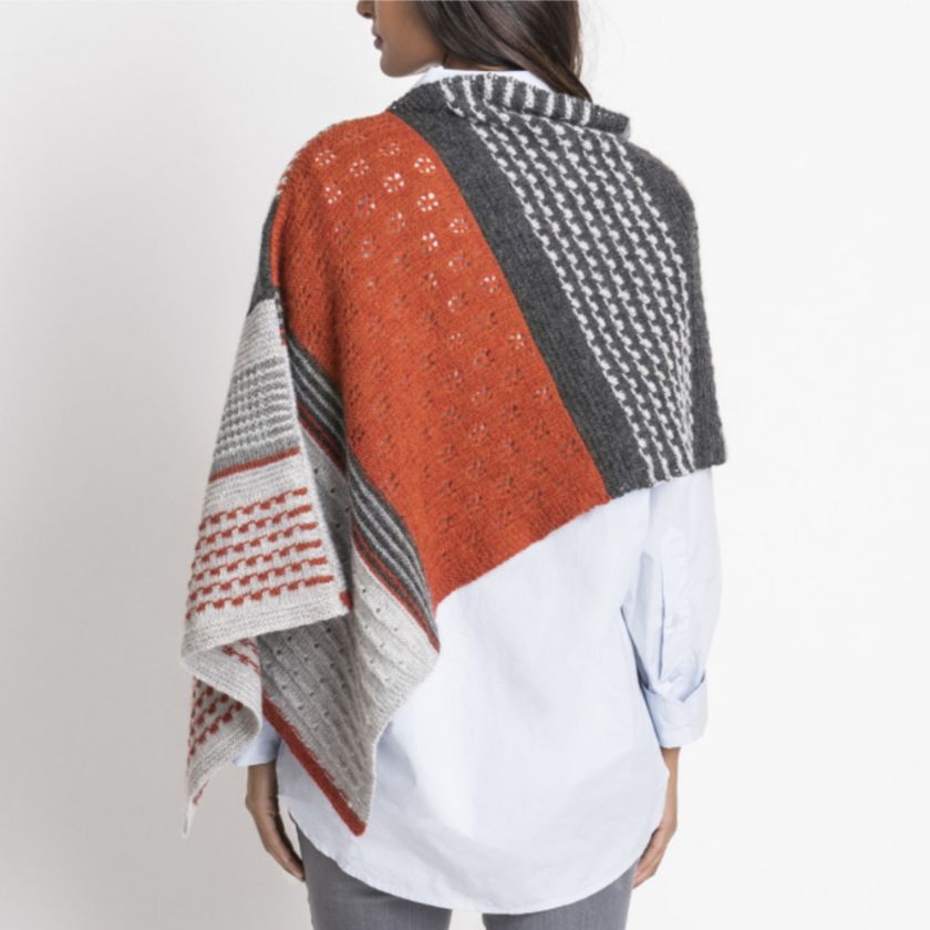 Persimmon Wrap - The Dizzy Knitter