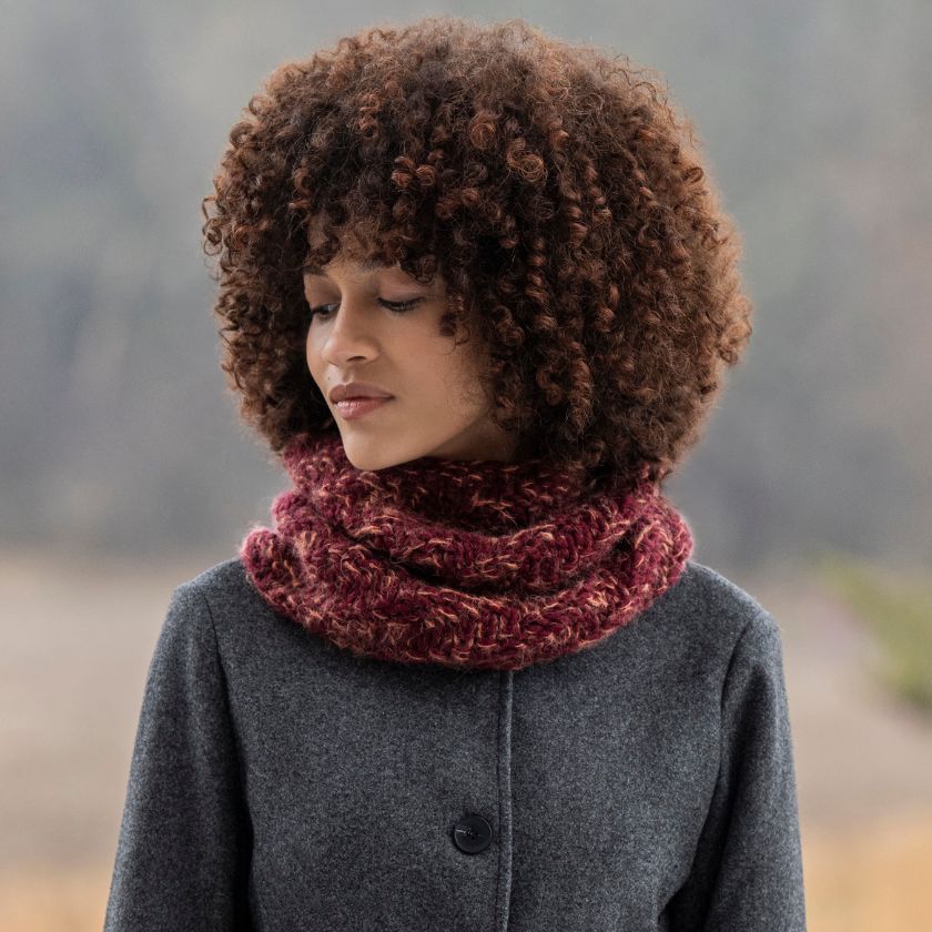 Spangle Cowl Knitting Kit | Super Bulky Yarn Projects