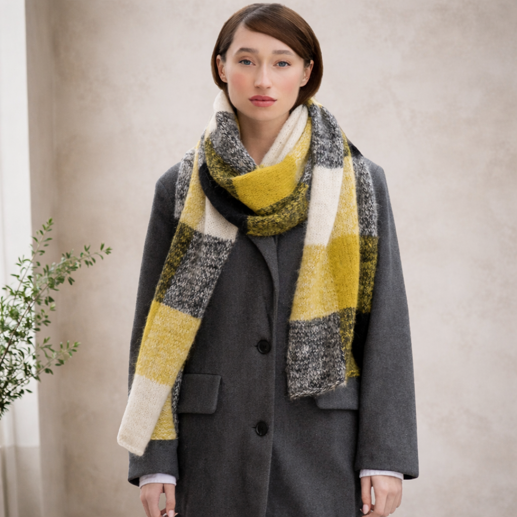Wrap Knitting Kits with Alpaca Wool | Amsterdam Wrap Knit Kit