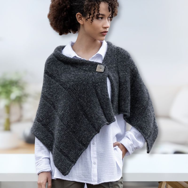 Sasha Wrap Knitting Kit – Beginner-Friendly Blue Sky Fibers Project