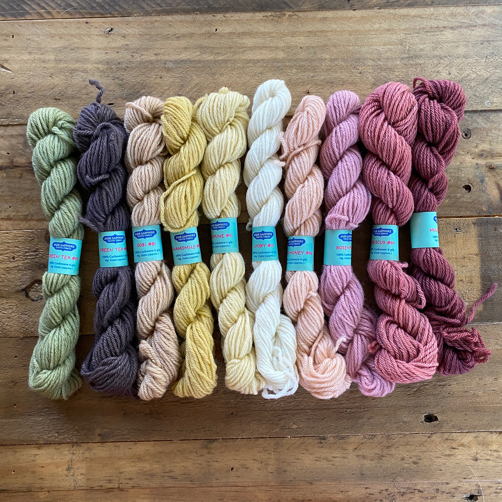 Colorful Variety Knitting Kits | Mongolion Cashmere Knitting Projects