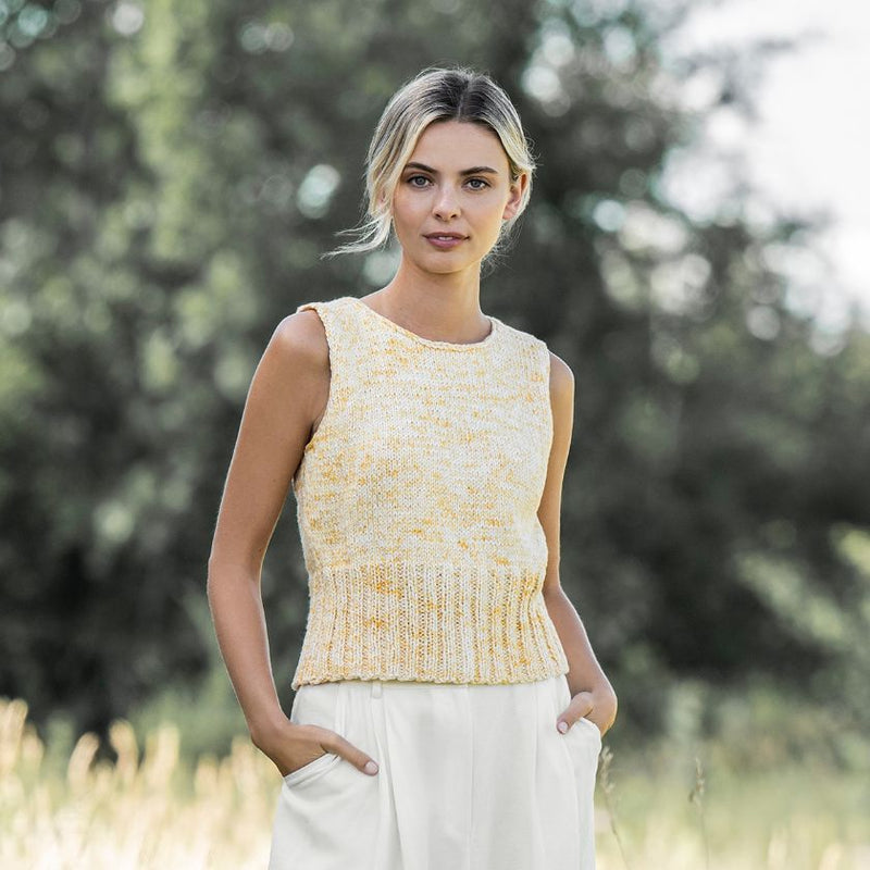 Tulsa Tank Top Knitting Kit | Organic Cotton from Blue Sky Fibers