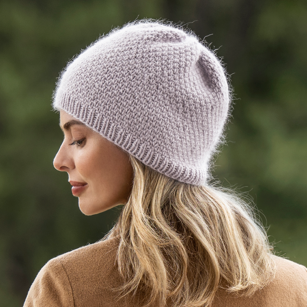 Ketchum Hat Knit Kit | Blue Sky Fibers Suri Merino Knitting Project